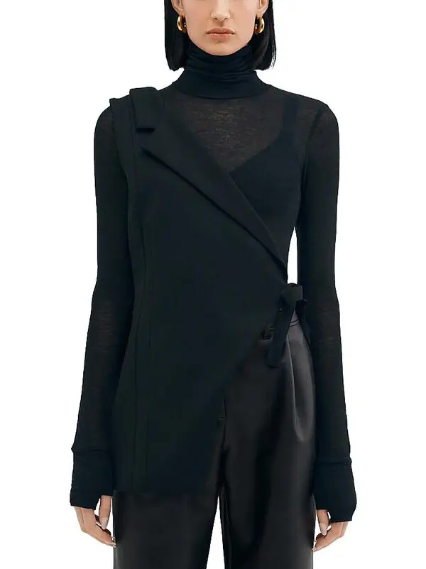 MARCELLA Grattan Half Blazer - Black