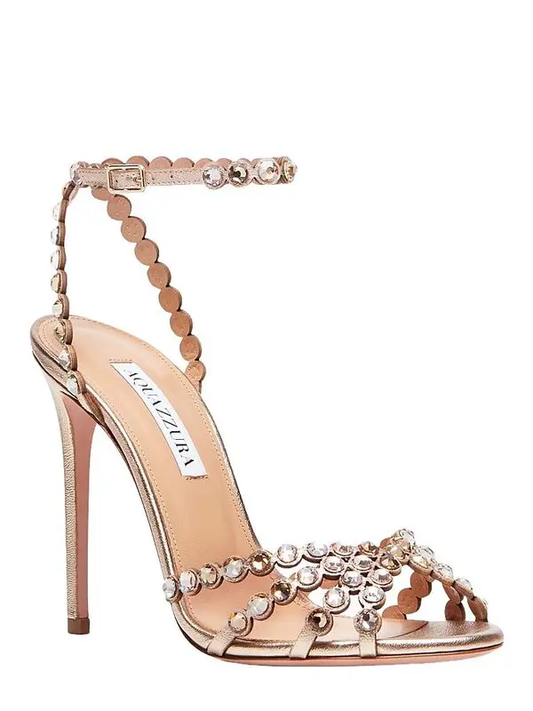 AQUAZZURA Tequila Sandals - Light Copper