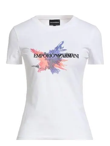 Emporio Armani Cotton-elastane T-shirt - White