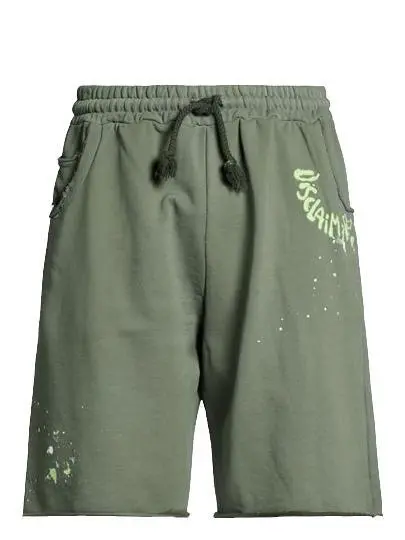 DISCLAIMER Military Cotton Shorts - Green