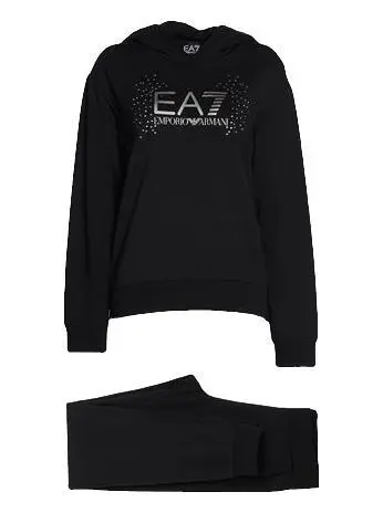 EA7 Tracksuit In Cotton, Modal, And Elastane - Black