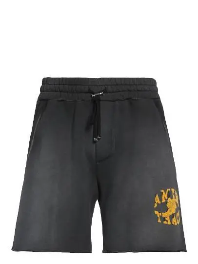 Amiri Cotton Fleece Athletic Shorts - Black