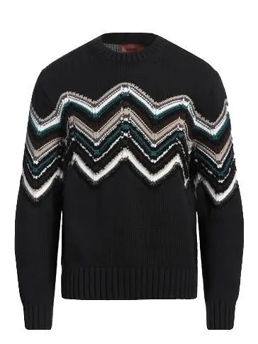 Missoni Intarsia-knit Crewneck Sweater - Black