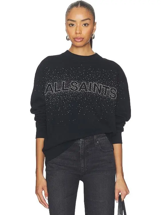 ALLSAINTS Sprinkle Etta Sweatshirt - Black