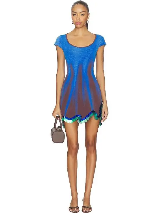 Ph5 Tina Mini Dress With Sequins - Ocean Blue