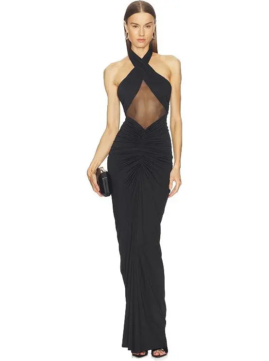 MICHAEL COSTELLO X Caminia Gown - Black