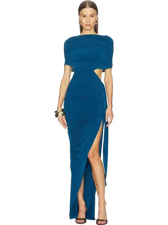 MICHAEL COSTELLO X Mortazza Maxi Dress - Blue