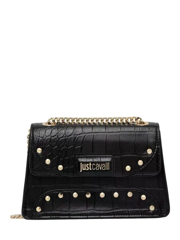 Just Cavalli Spike-studded Crossbody Bag - Black