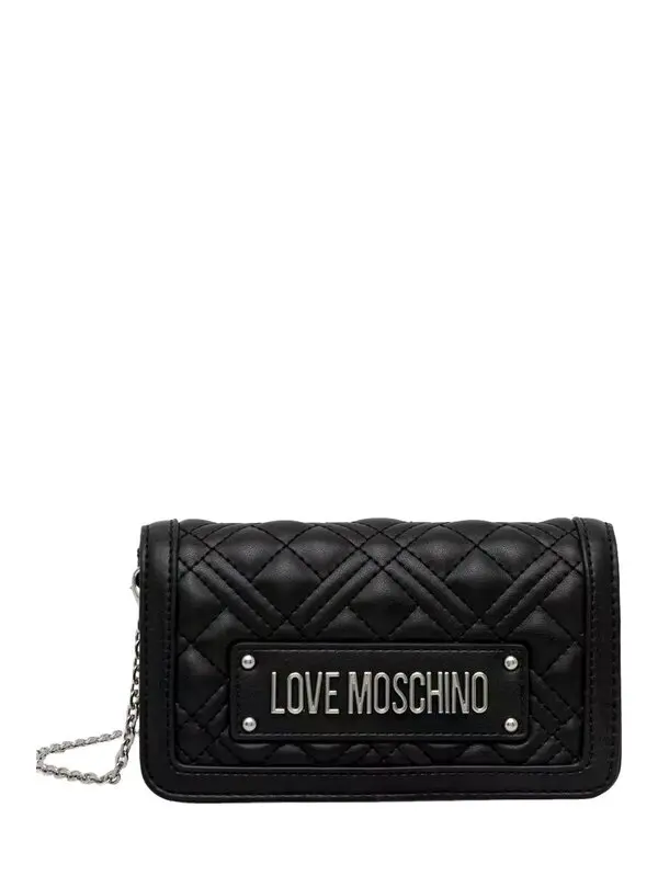 Moschino Quilted Cross-body Bag - Black