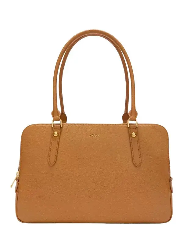 Furla Large Giulia Boston Shoulder Bag - Brown