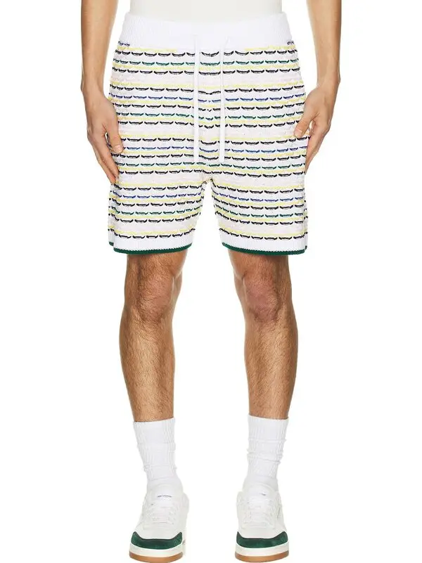 Casablanca Tuck Stitch Shorts - Multi