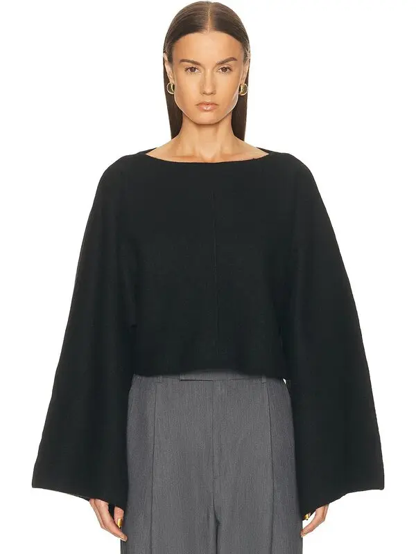 EAVES Whinnie Knit Cape - Black