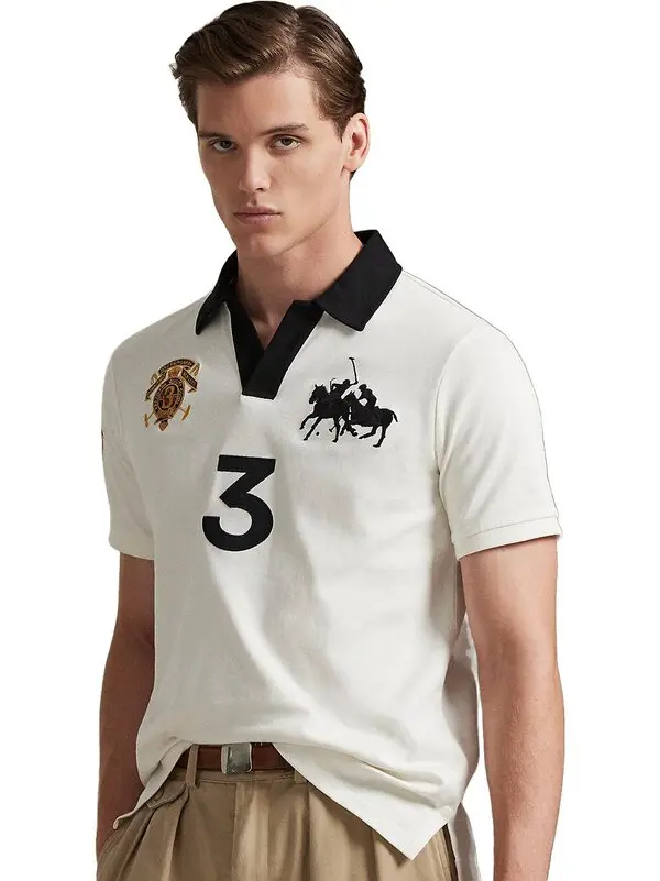 Ralph Lauren Classic Fit Crest Jersey Polo Shirt - Nevis/polo Black