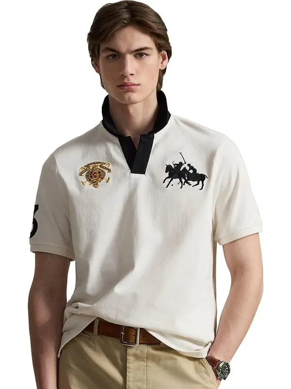 Ralph Lauren Classic Fit Crest Jersey Polo Shirt - Nevis/polo Black
