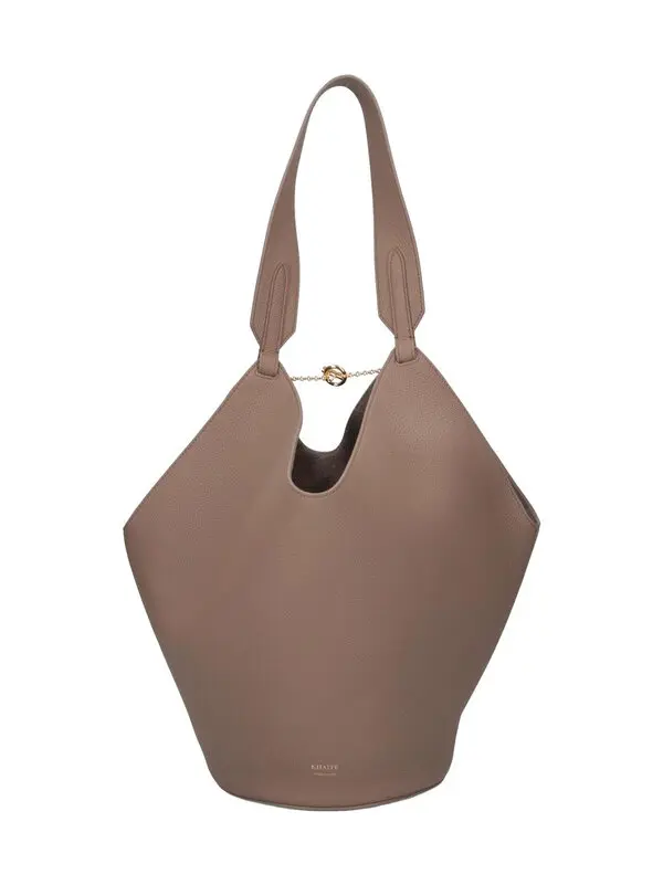 Khaite Lotus Small Tote Bag - Brown