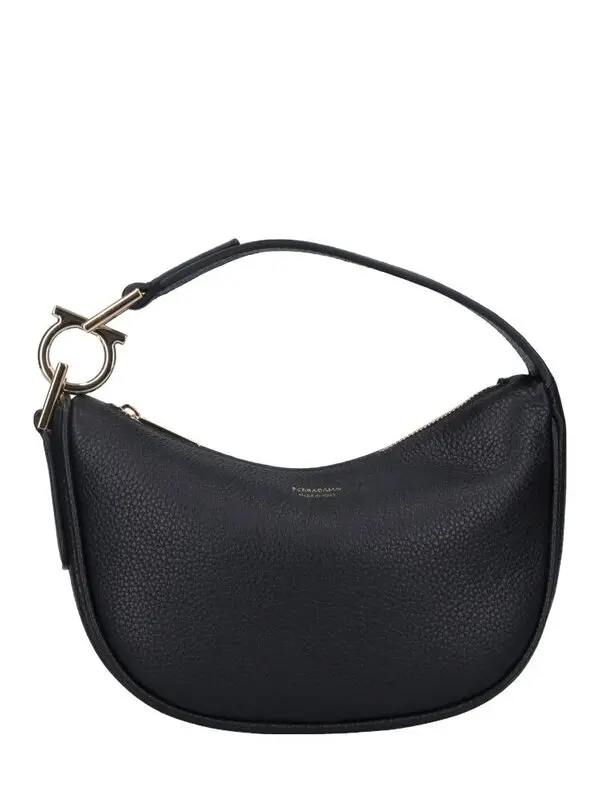 FERRAGAMO Mini Hobo Bag - Black