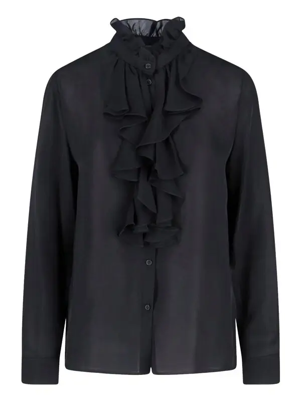 NILI LOTAN Lily Shirt - Black