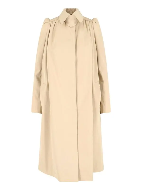 Alexander McQueen Cotton Trench Coat - Beige