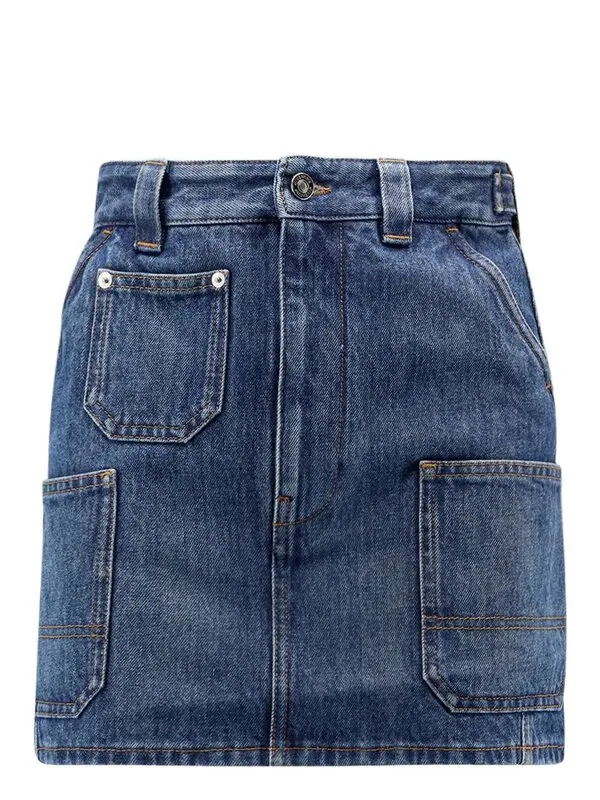 Givenchy Denim Mini Skirt - Blue
