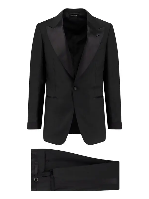 TOM FORD Shelton Stretch Wool Tuxedo - Black