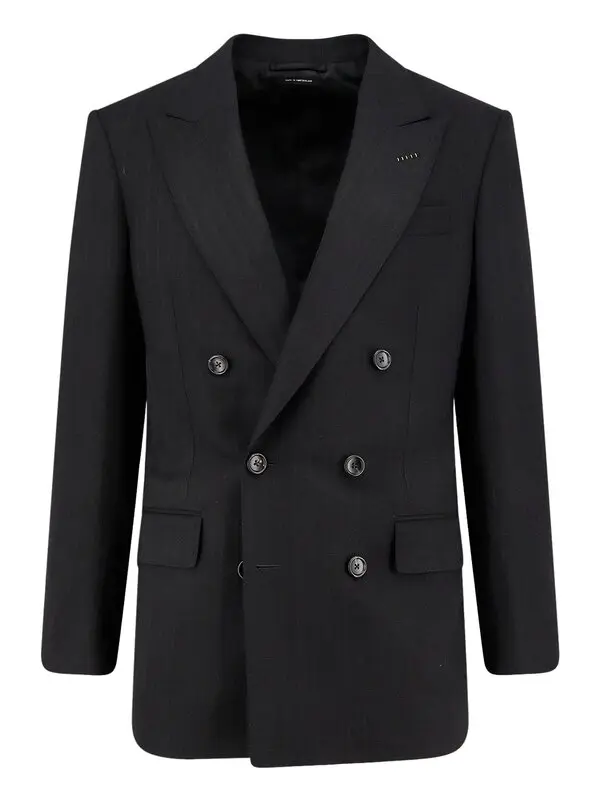 TOM FORD Atticus Wool Blazer - Black