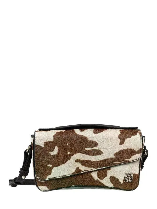 PEDRO DEL HIERRO Animal-print Satchel Bag - Brown