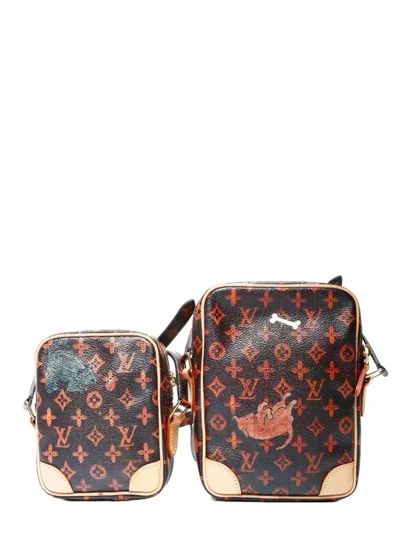 LOUIS VUITTON Grace Coddington Monogram Paname Catogram Crossbody Bag - Brown