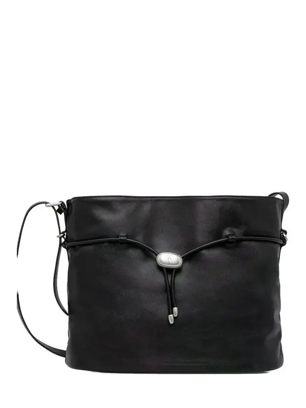 TRUSSARDI Large Amuleto Bucket Bag - Black
