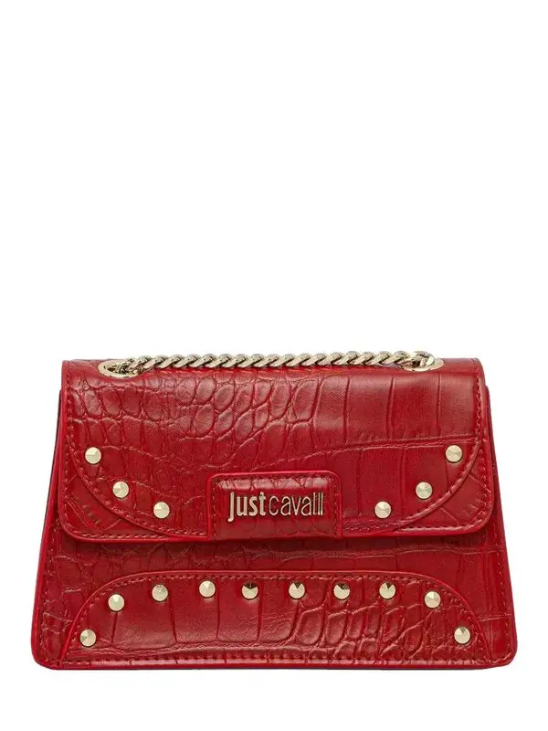 Just Cavalli Spike-studded Crossbody Bag - Red
