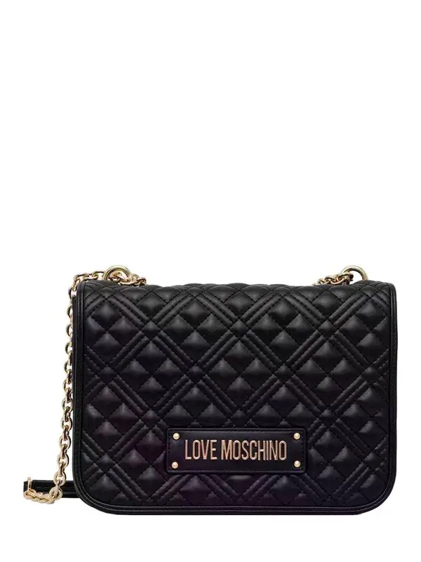 Moschino Quilted-design Shoulder Bag - Black
