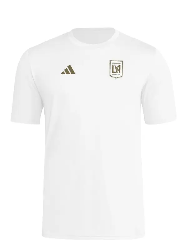 Adidas Los Angeles Fc Short Sleeve Pregame T-shirt - White / Mls-lgf-ldh