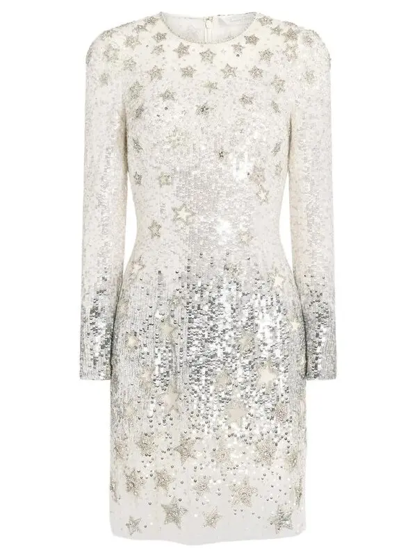 Jenny Packham Alexis Star Mini Dress - Ivory