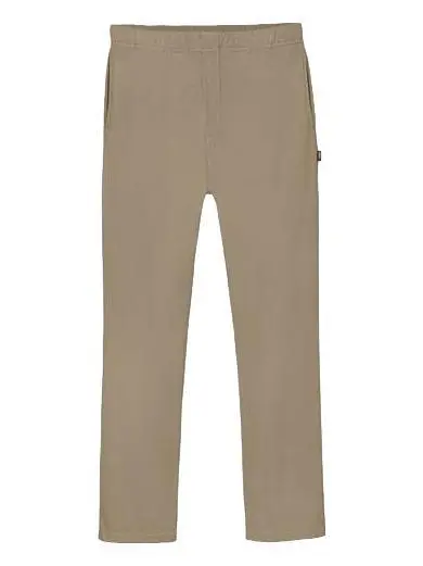 CITY THREADS Soft 100% Cotton Athletic Everyday Lounge Pocket Pant - Dark Khaki