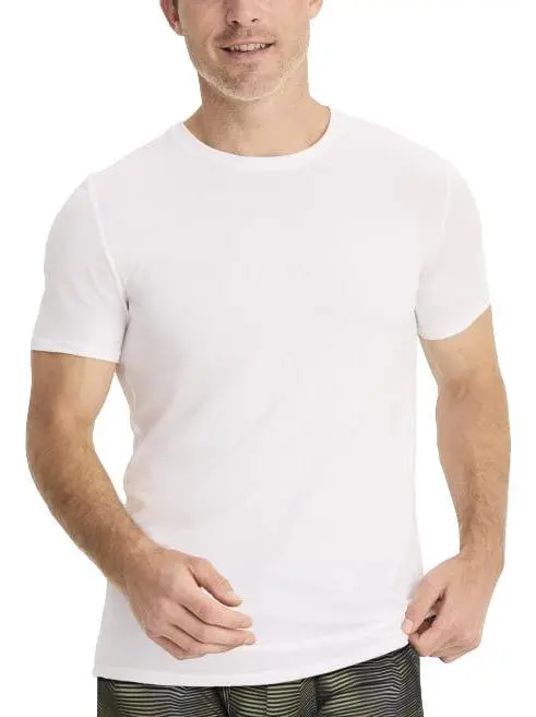 JOCKEY Big & Tall 2-pk Performance Stretch Crewneck T-shirts - White
