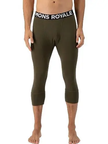 MONS ROYALE Cascade 3/4 Legging - Dark Olive