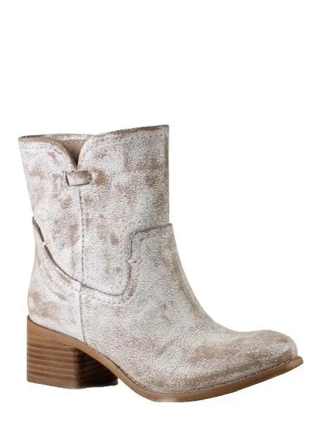 DIBA TRUE West Haven Distressed Leather Western Boots - White