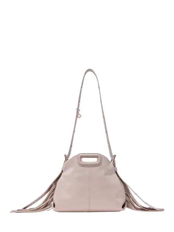 Maje Naplak Leather Miss M Mini Bag - Mastic Beige