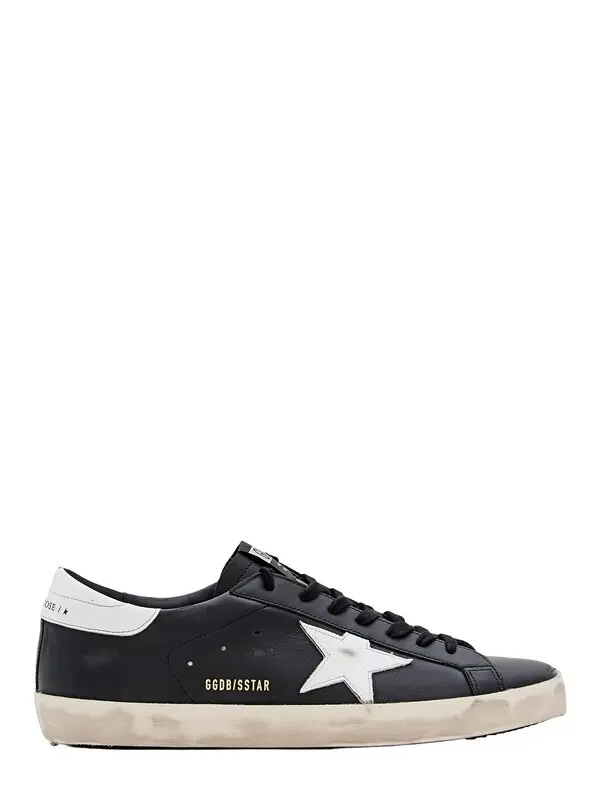GOLDEN GOOSE Superstar Leather Sneakers - Black