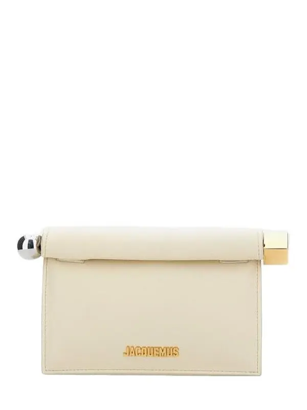 Jacquemus The Small Round Square Pouch - White
