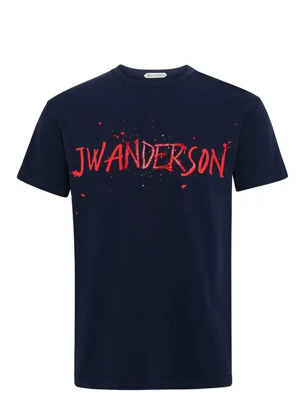 JW Anderson Circular T-shirt - Blue
