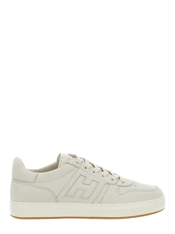 Hogan H668 Laced H Band Sneakers - White