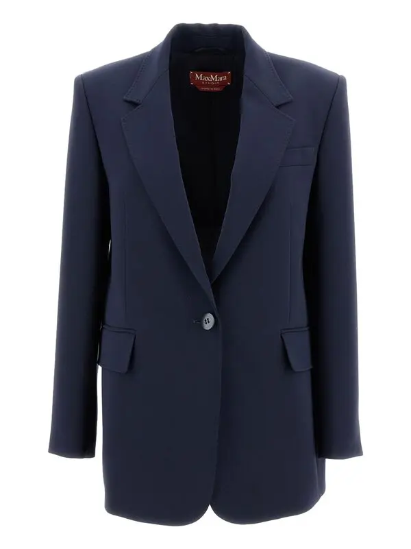 Max Mara Single-breasted Blazer - Blue