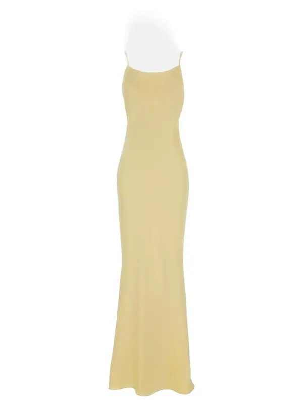 Andamane Ninfea Long Slip Dress - Beige