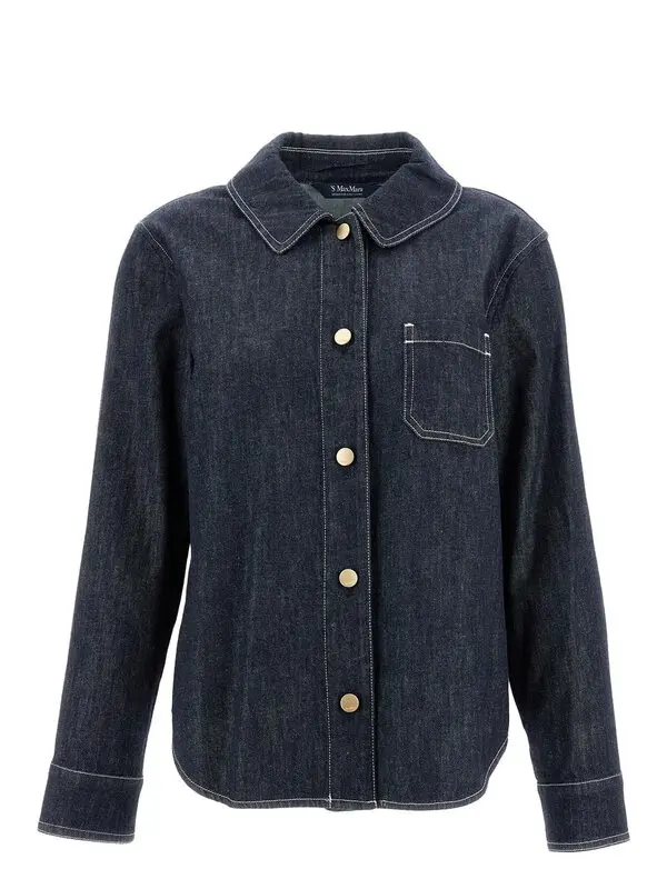 Max Mara Cotton Denim Shirt - Blue
