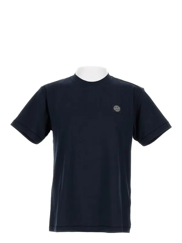 Stone Island Logo T-shirt - Blue