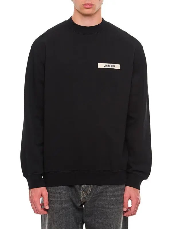 Jacquemus Le Gros Grain Crewneck Sweatshirt - Nero
