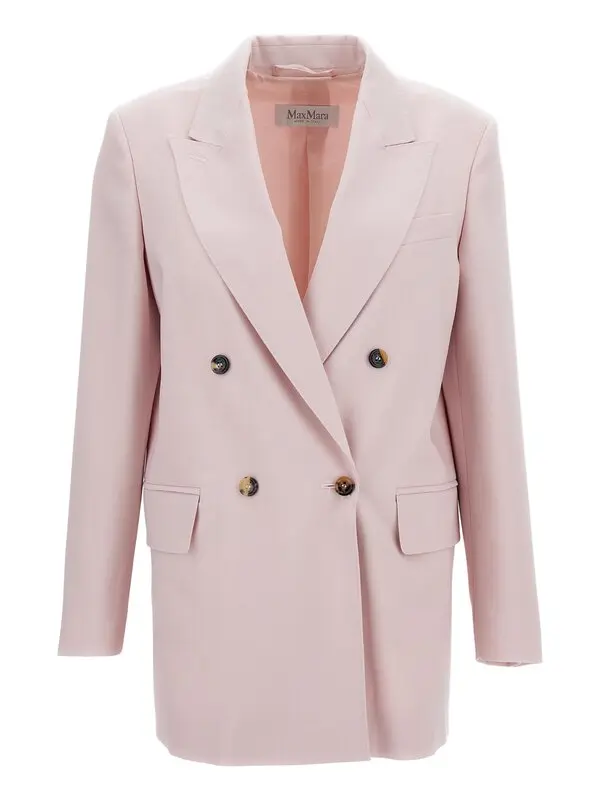Max Mara Double-breasted Jacket Ombrosa - Rose