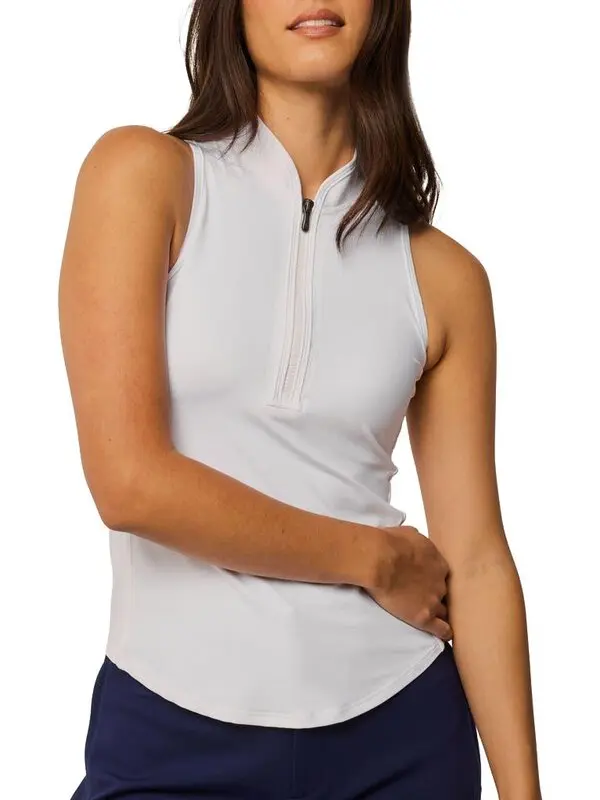 Greyson Vesta Sleeveless Mock Neck Top - Arctic