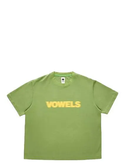 VOWELS Blur Tee - Kelly Green