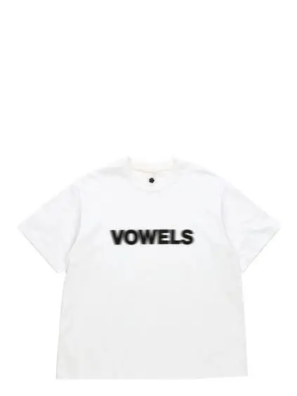 VOWELS Blur Tee - White